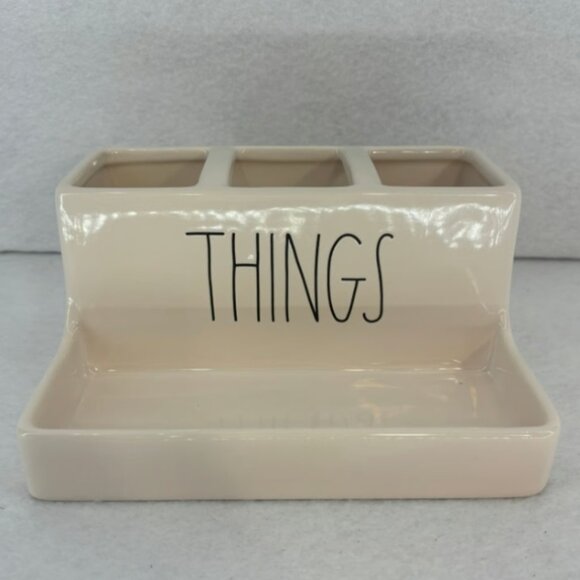 Rae Dunn | Dining | Rae Dunn Ceramic Things 3 Part Organizer Storage ...